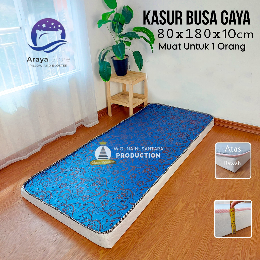 Jual Kasur Busa Gaya 80 x 180 x 10 CM Kasur Untuk 1 Orang Matras Busa ...