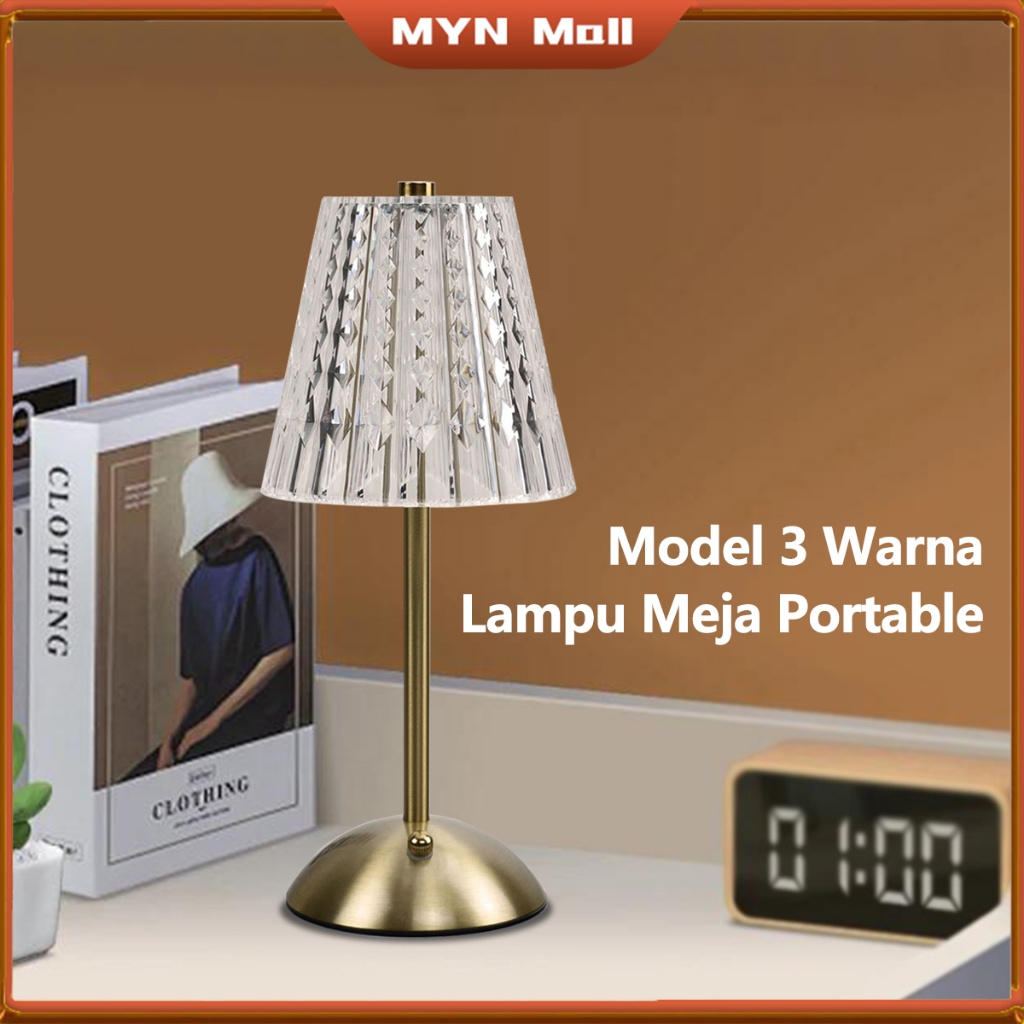Jual MYN Mall Model Baru 3 Warna Lampu Meja Portable LED / Lampu Sensor ...