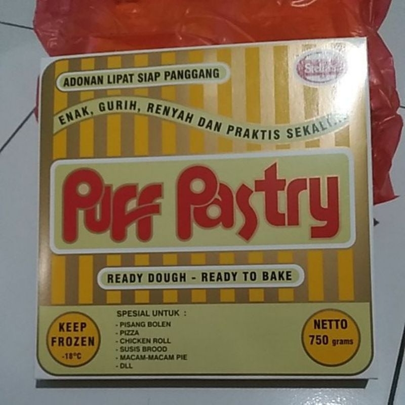 Jual Puff Pastry Stella 750 gram/ adonan lipat siap panggang /gosend ...