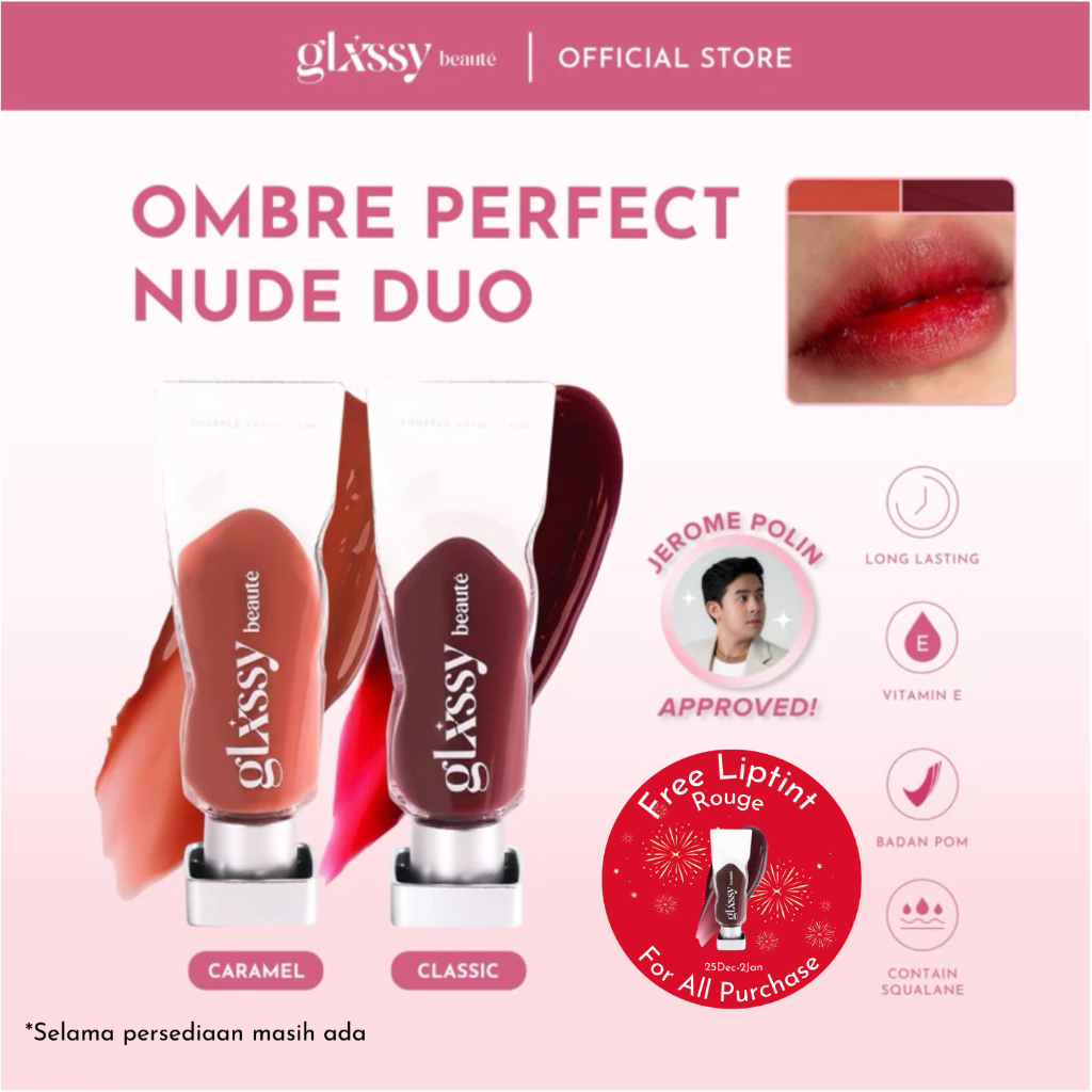 Jual Glxssy Beaute Ombre Perfect Nude Duo | Shopee Indonesia