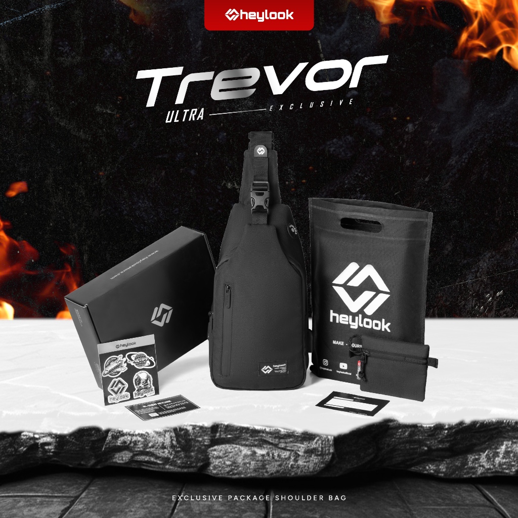 Jual (Exclusive) - Sling Bag Pria TREVOR ULTRA Tas Selempang Cowok ...