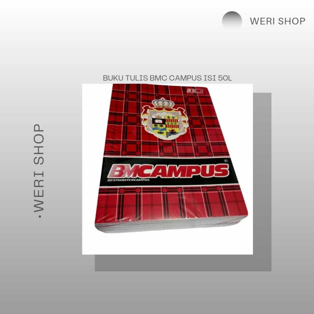 Jual BUKU TULIS BMC CAMPUS ISI 50 LEMBAR (1 PAK ISI 10 PCS) | Shopee ...