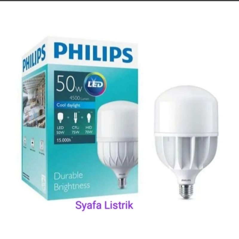 Jual Philips LED Lampu Cool Daylight 50W 4500Lm Cahaya Putih 6500K ...