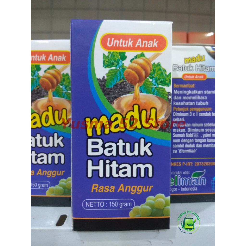 Jual Madu Batuk Hitam Untuk Anak El-Iman Rasa Anggur 150gr | Shopee ...