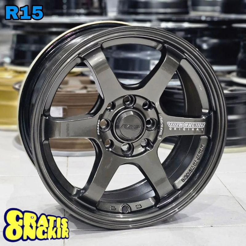 Jual velg mobil R15 TE37 LEBAR 7 PCD 4X100 - 4X114,3 velg Avanza Xenia Livina velg racing ring ...
