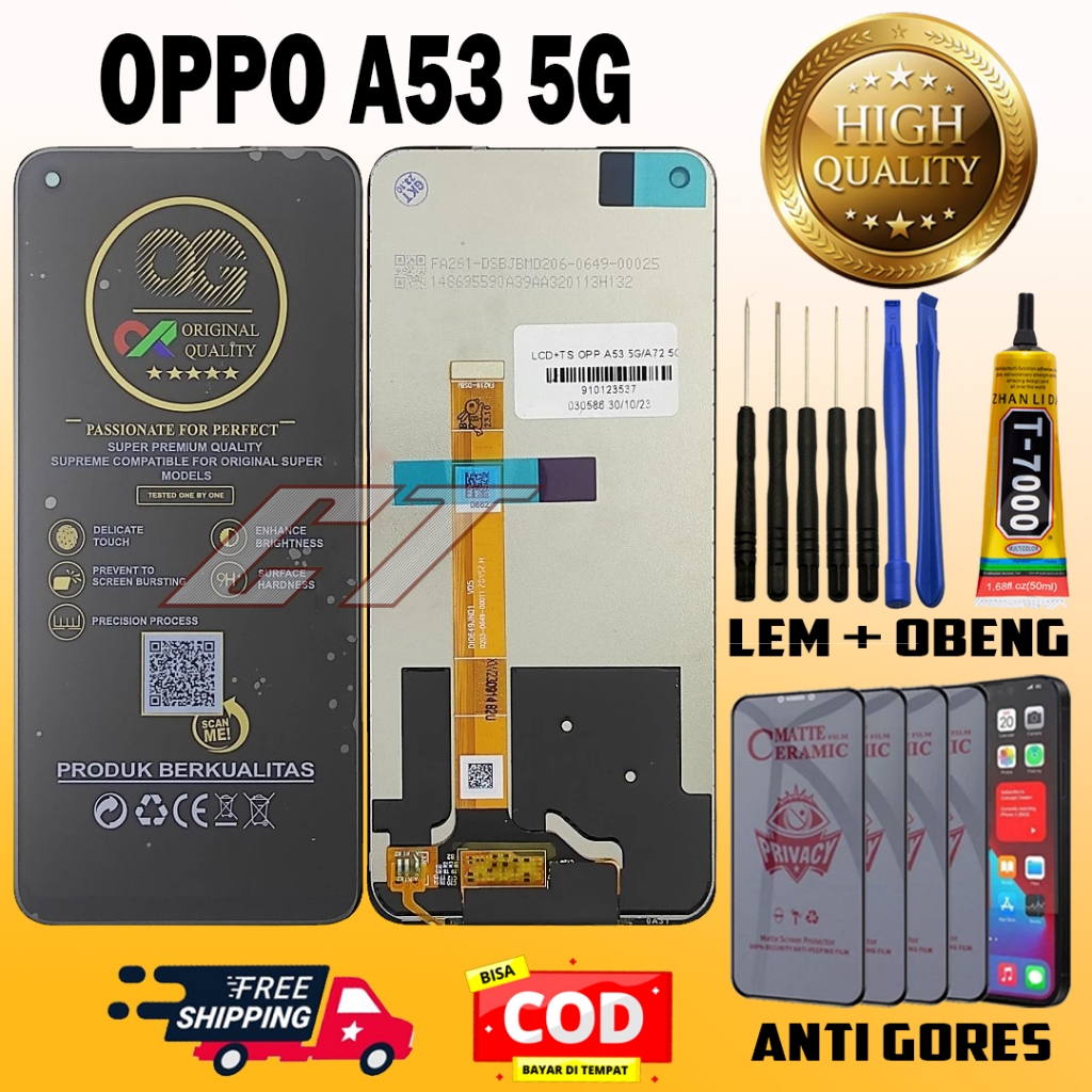 Jual LCD TOUCHSCREEN OPPO A53 5G LAYAR SENTUH ORIGINAL ORI ALL MEREK FULLSET | Shopee Indonesia