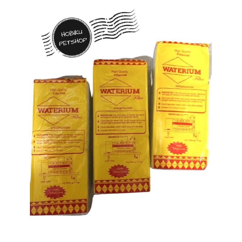 Jual Busa FIlter Aquarium Kapas Filter Tebal Kapas WATERIUM Isi 10 Pcs ...
