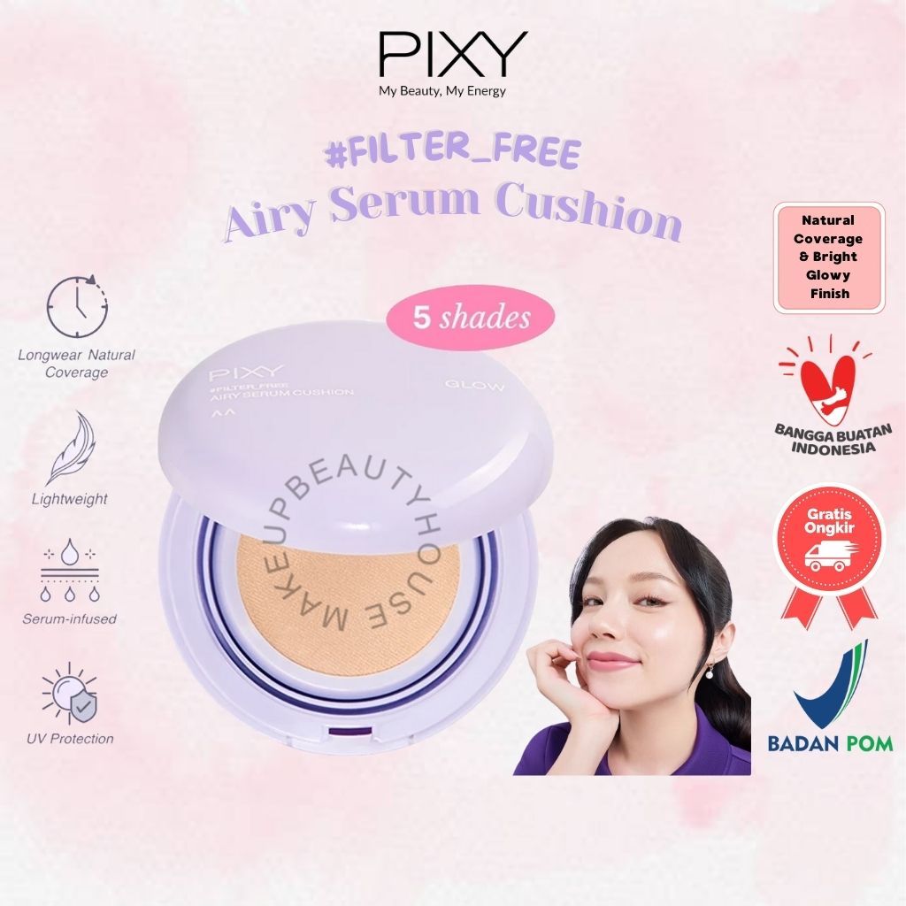 Jual PIXY #Filter_Free Airy Serum Cushion Glow | Shopee Indonesia