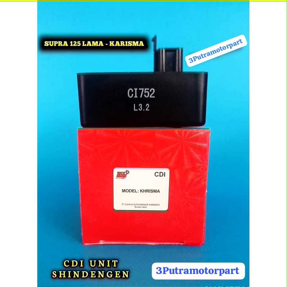 Jual CDI UNIT SHINDENGEN MOTOR HONDA - KARISMA SUPRA 125 LAMA KPH [ RUI ...