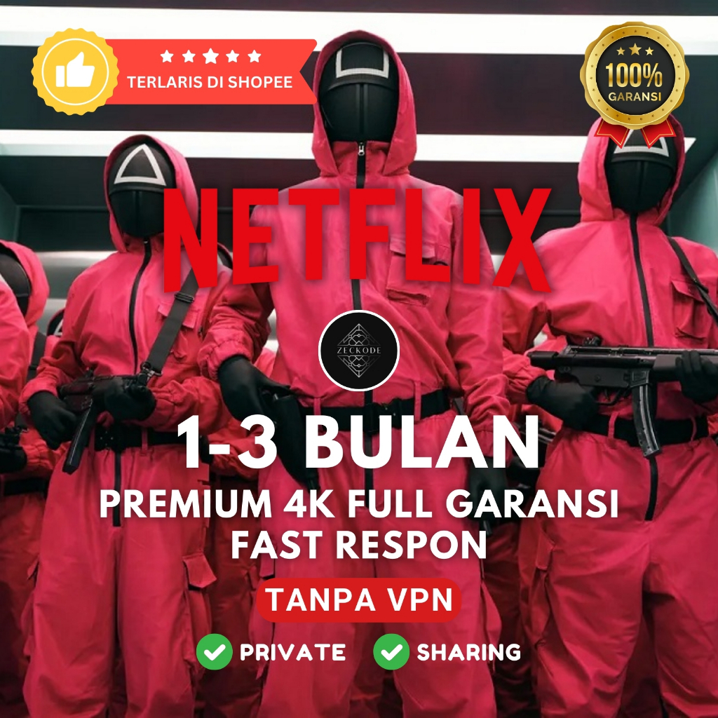 Jual NETFLIX PREMIUM 1 SAMPAI 3 BULAN 4K PRIVATE AMANAH LEGAL GARANSI FULL 100% | Shopee Indonesia
