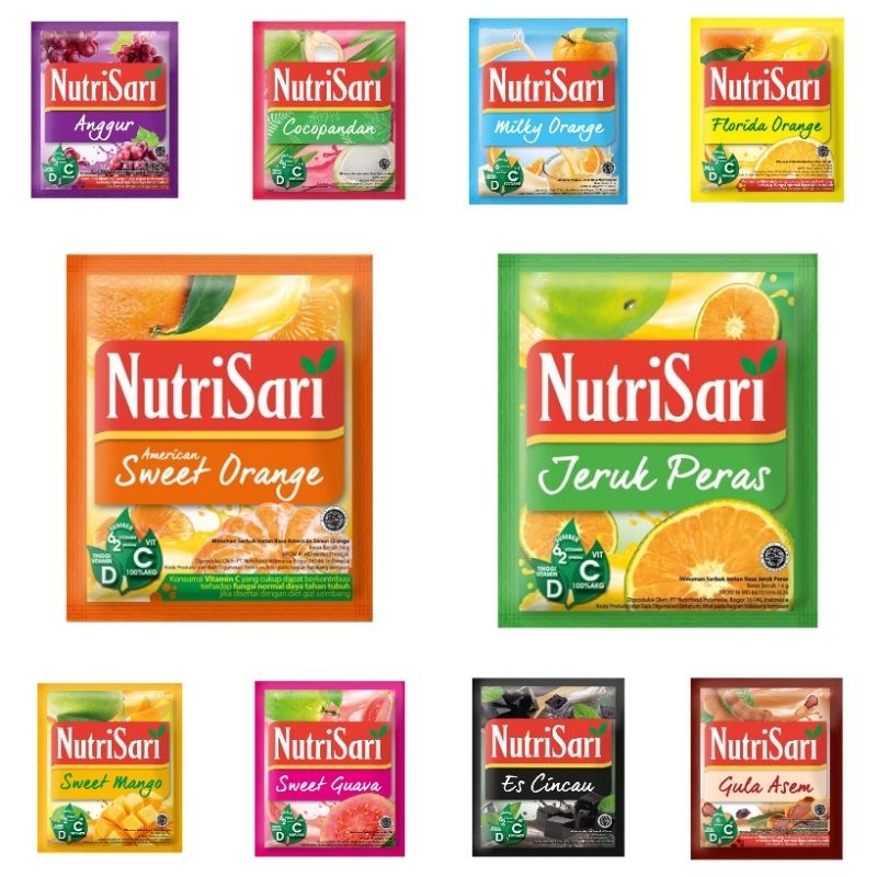 Jual Nutri Sari All Variant isi 10 Sachet | Shopee Indonesia