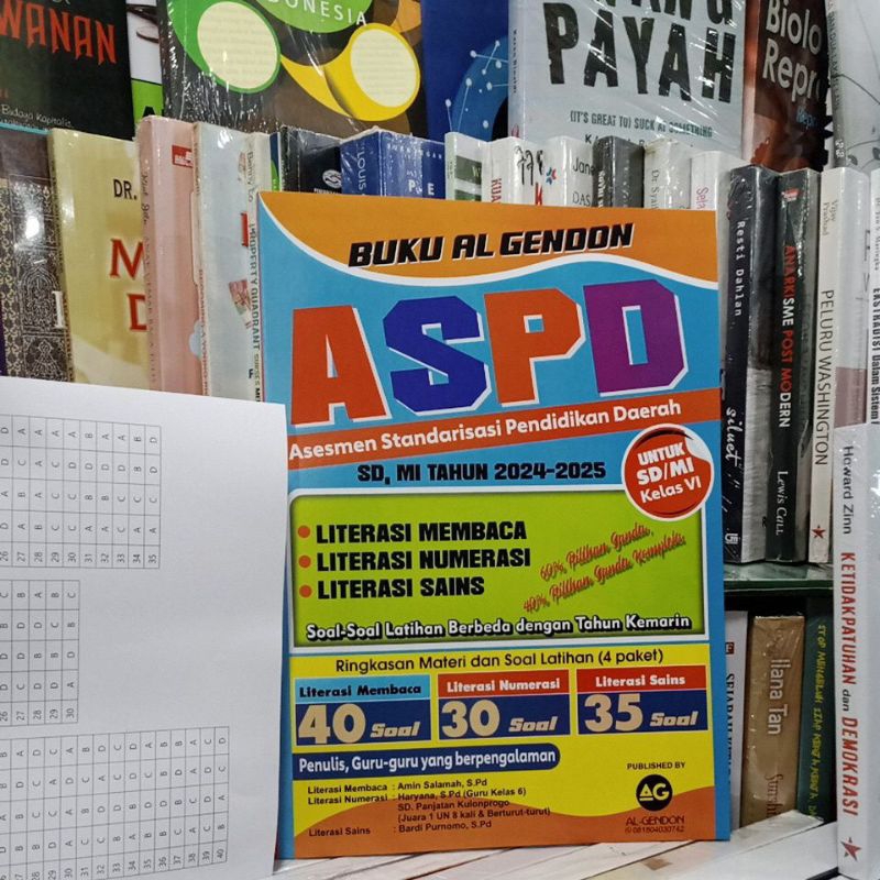 Jual al gendon aspd sd 2025 terbaru (bonus kunci jawaban) | Shopee Indonesia