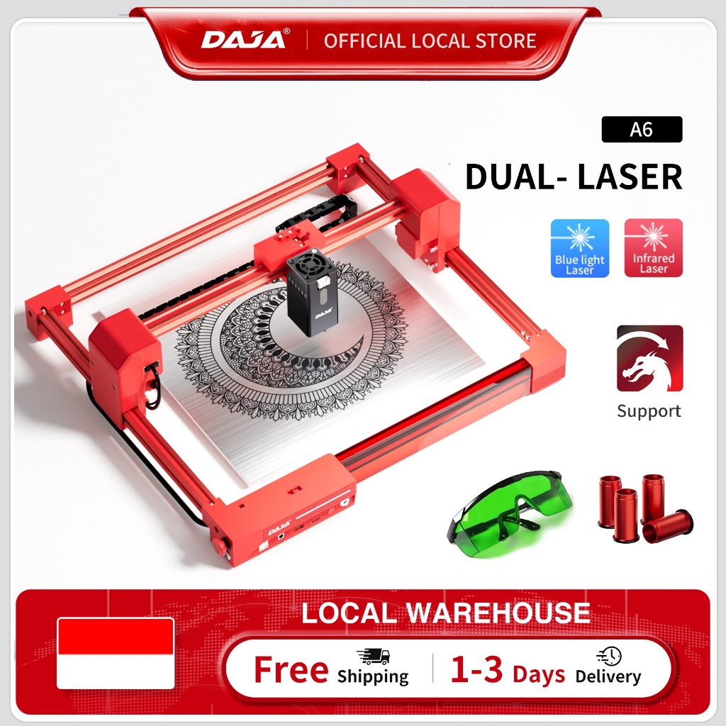 Jual Mesin Ukiran Laser DAJA A6 5W/10W Mesin Penanda Laser Baru yang ...