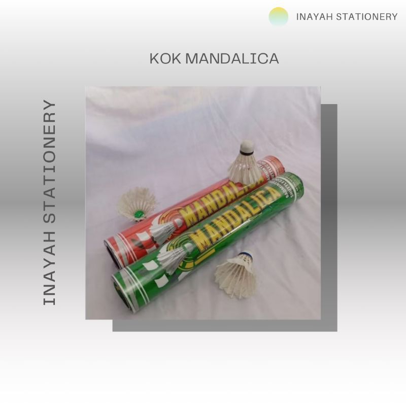 Jual BADMINTON SHUTTLECOCK/KOK MANDALICA WARNA MERAH DAN HIJAU 1ROLL ...