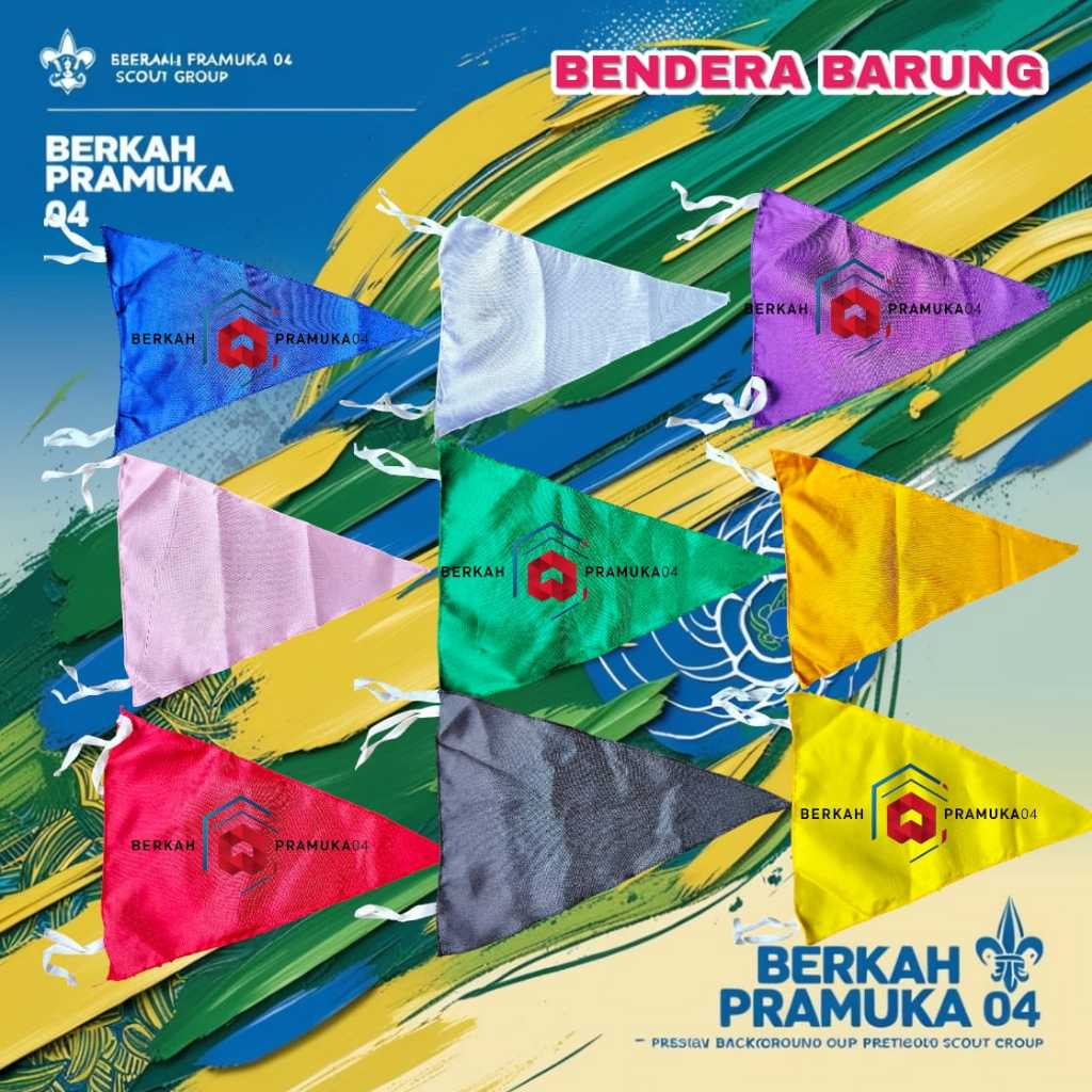 Jual Bendera Barung Siaga / Bendera Barung Pramuka Siaga Merah Biru ...