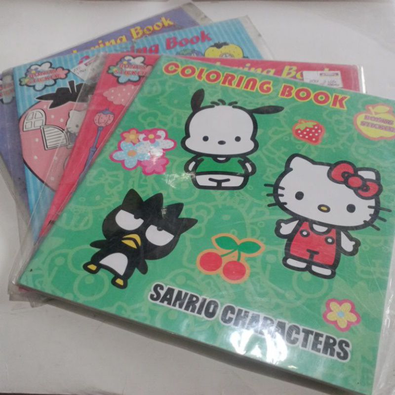 Jual Sanrio hello Kitty coloring book dan stiker | Shopee Indonesia