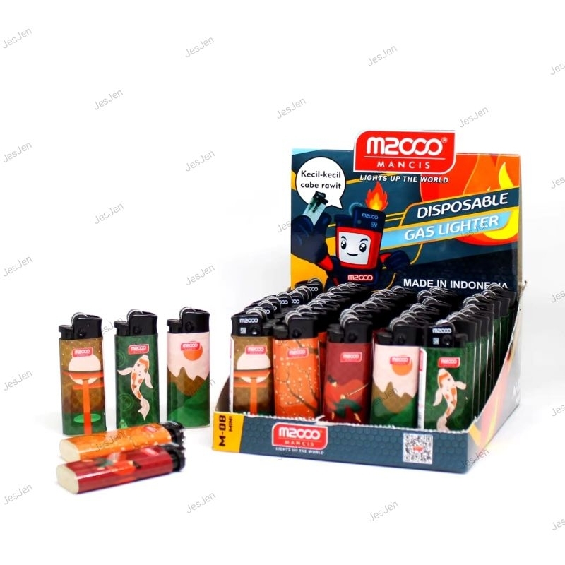 Jual Korek Api Gas Roda Mini isi 50pcs - M2000 M08 Mini | Shopee Indonesia