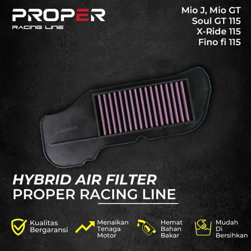 Jual FILTER UDARA PROPER MIO J /MIO GT/SOUL GT 115/X-RIDE 115/FINO 115 ...