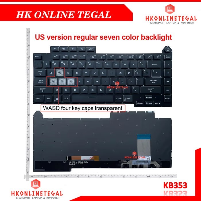 Jual Keyboard Laptop ASUS ROG Strix G15 G513 G513RW G513RC G513RM ...