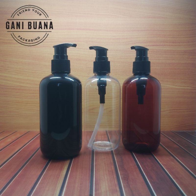 Jual BOTOL PUMP 250ML SBR VARIAN WARNA TUTUP PUMP LOTION NECK 24 HITAM / BOTOL PUMP LOTION 250ML ...