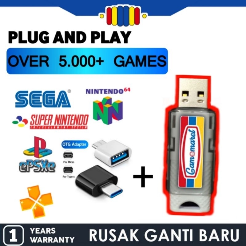 Jual FLASHDISK GAME UNTUK HP ANDROID FULL 5000+ GAME || Plug And Play ...