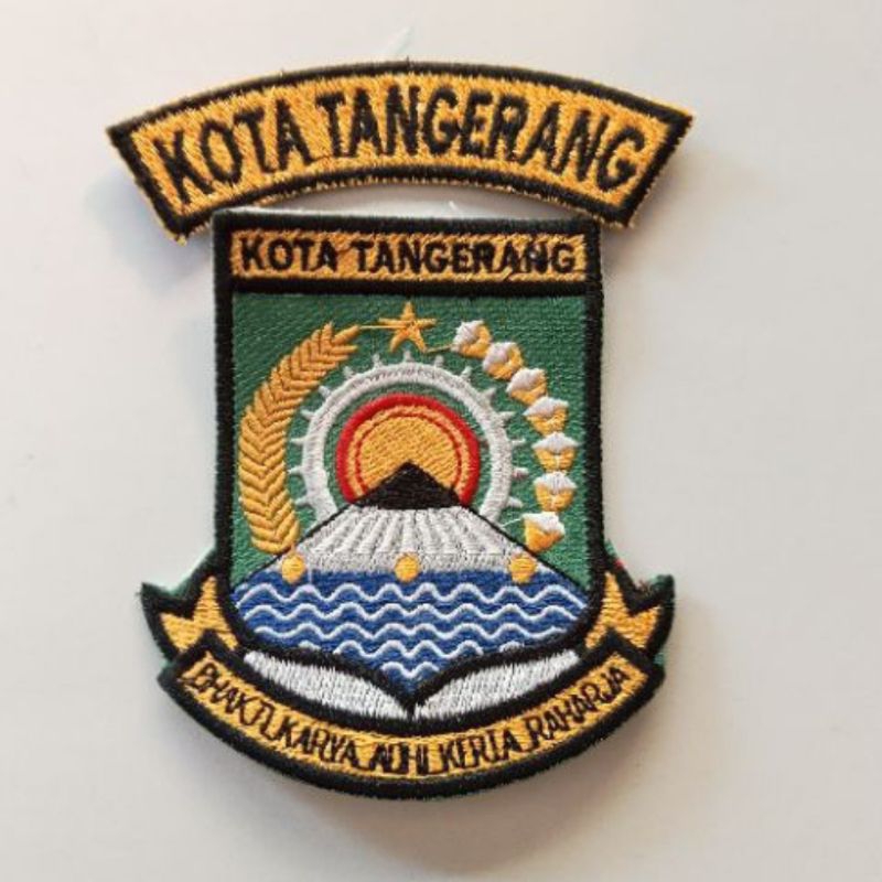 Jual Bordir badge KOTA TANGERANG READY STOK SERAGAM ASN ATRIBUT PEGAWAI ...
