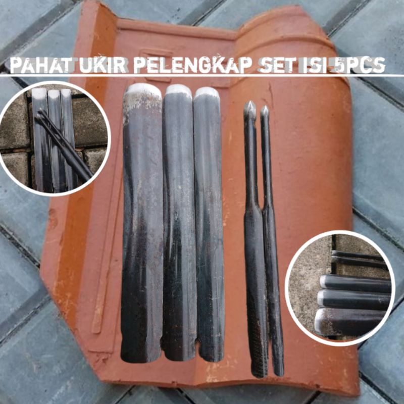 Jual pahat tatah ukir kayu pelengkap set isi 5pcs | Shopee Indonesia