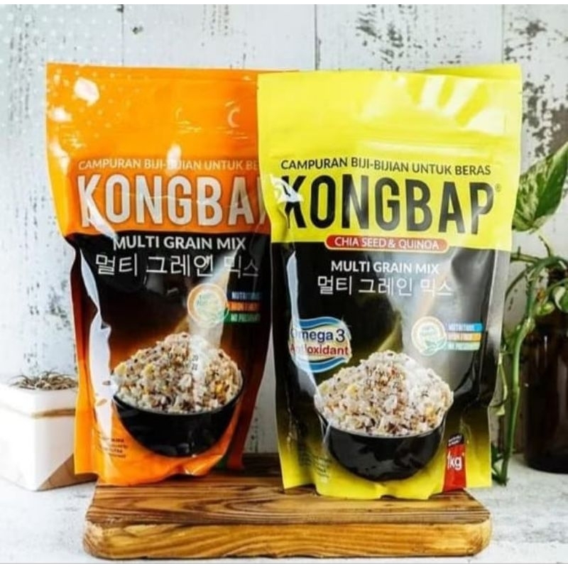 Jual KONGBAP MULTIGRAIN MIX 1KG (ORIGINAL / CHIASEED & QUINOA) | Shopee ...