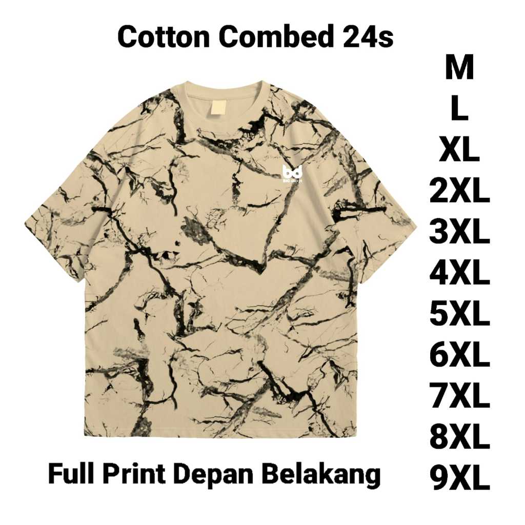 Jual Kaos Cotton Combed 24s Full Print M L XL 2XL 3XL 4XL 5XL 6XL 7XL 8XL 9XL Baju Distro Jumbo ...