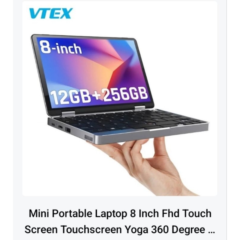 Jual Mini Portable Laptop 8 inch Touch Screen Second | Shopee Indonesia