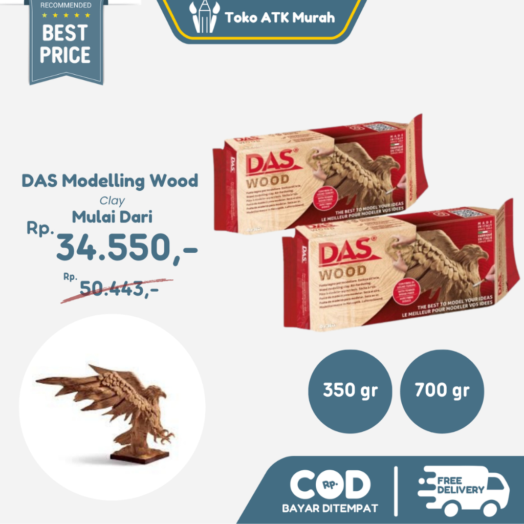 Jual Das Modelling Air Clay Wood 350g / 700g Tanah Liat Kerajinan Pottery Art | Shopee Indonesia
