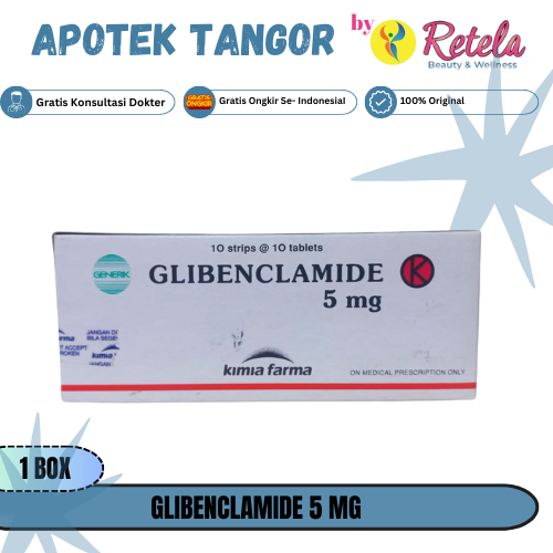Jual GLIBENCLAMIDE 5 MG 1 BOX ISI 10 STRIP | Shopee Indonesia