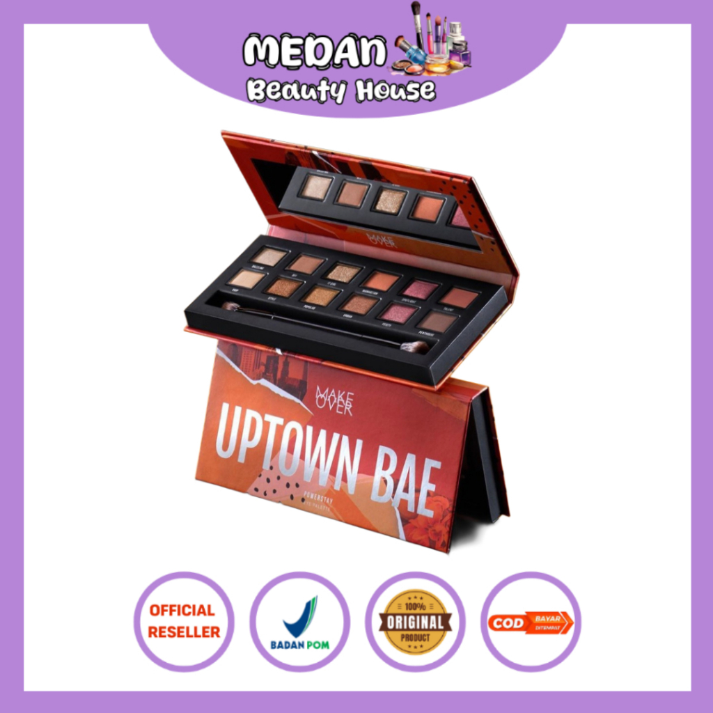 Jual MAKEOVER Powerstay Eye Pallete Uptown Bae ( Eyeshadow Palette ...