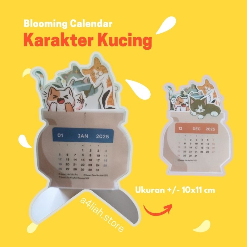 Jual KALENDER MEJA KARAKTER KUCING BLOOMING KALENDER CALENDAR | Shopee ...