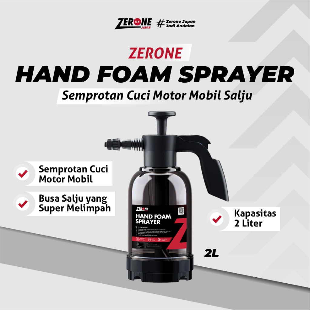Jual Semprotan Cuci Mobil Motor Busa Tebal 2L | Zerone Foam Sprayer ...