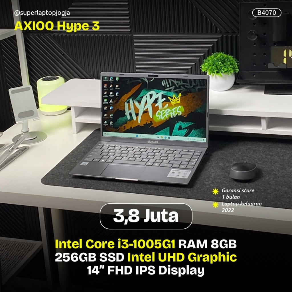 Jual AXIOO MyBook Hype 3 Intel Core i3-1005G1 Ram 8GB SSD 256GB | Shopee Indonesia