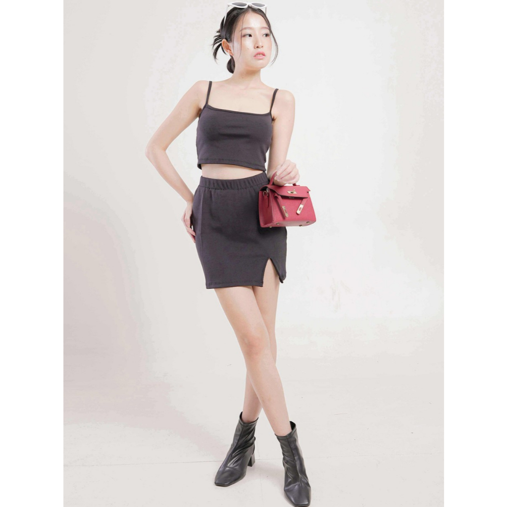 Jual 99KOUTLET Basic Tank Top & Mini Skirt Set 1519 (S/M/L/XL) | Shopee Indonesia