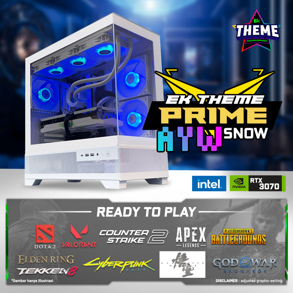 Jual PC Rakitan EK Theme - PRIME AYW SNOW - Core i5 RTX 3070 - Enter ...