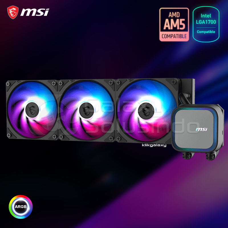 Jual MSI MAG CORELIQUID A13 360mm ARGB Liquid CPU Cooler | Shopee Indonesia