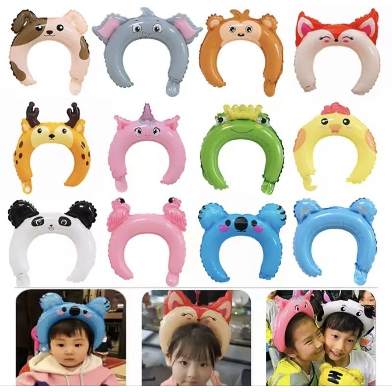 Jual Balon Foil Bando Karakter Hewan Animal Princess Graduation Bunga ...