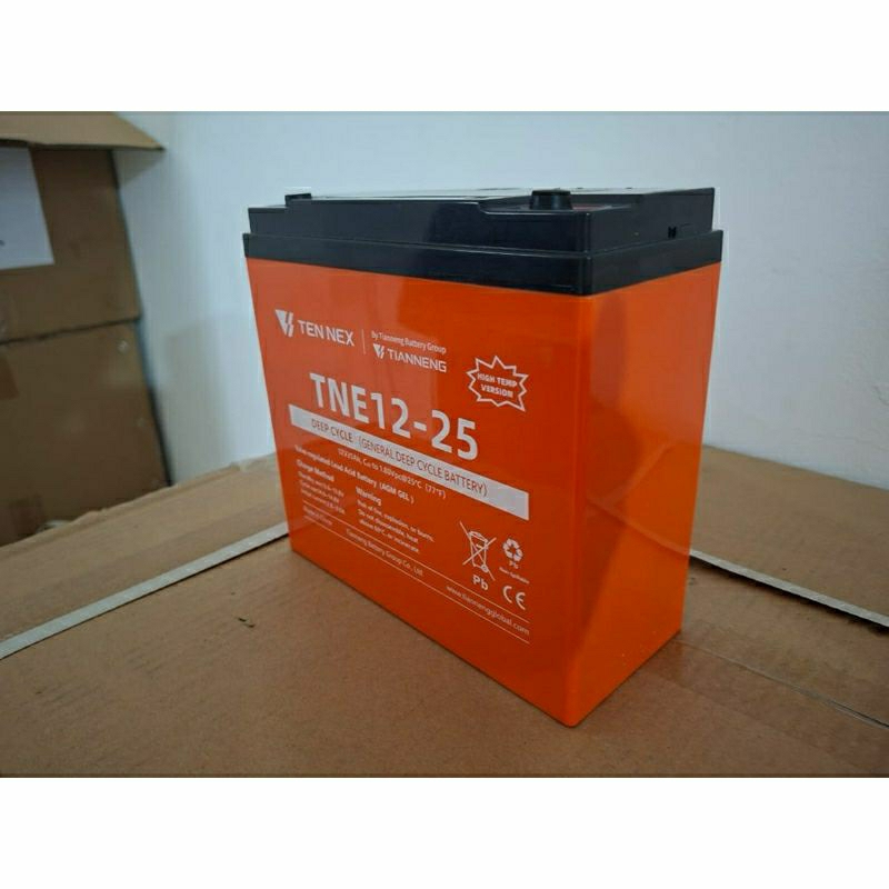 Jual Aki Motor Listrik dan Sepeda Listrik Ten Nex Aki 12V 25AH | Shopee ...