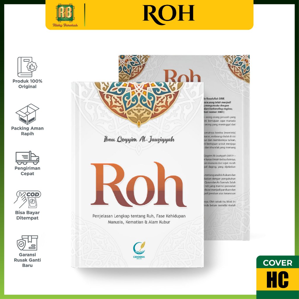 Jual Kitab Terjemahan Ar-Ruh Buku ROH Cover Putih Ibnu Qoyyim Al ...