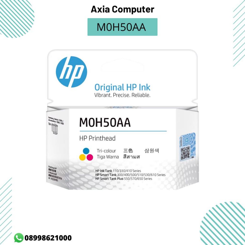 Jual HP Print Head / Printhead M0H50AA for Smart Tank & Ink Tank (Color ...