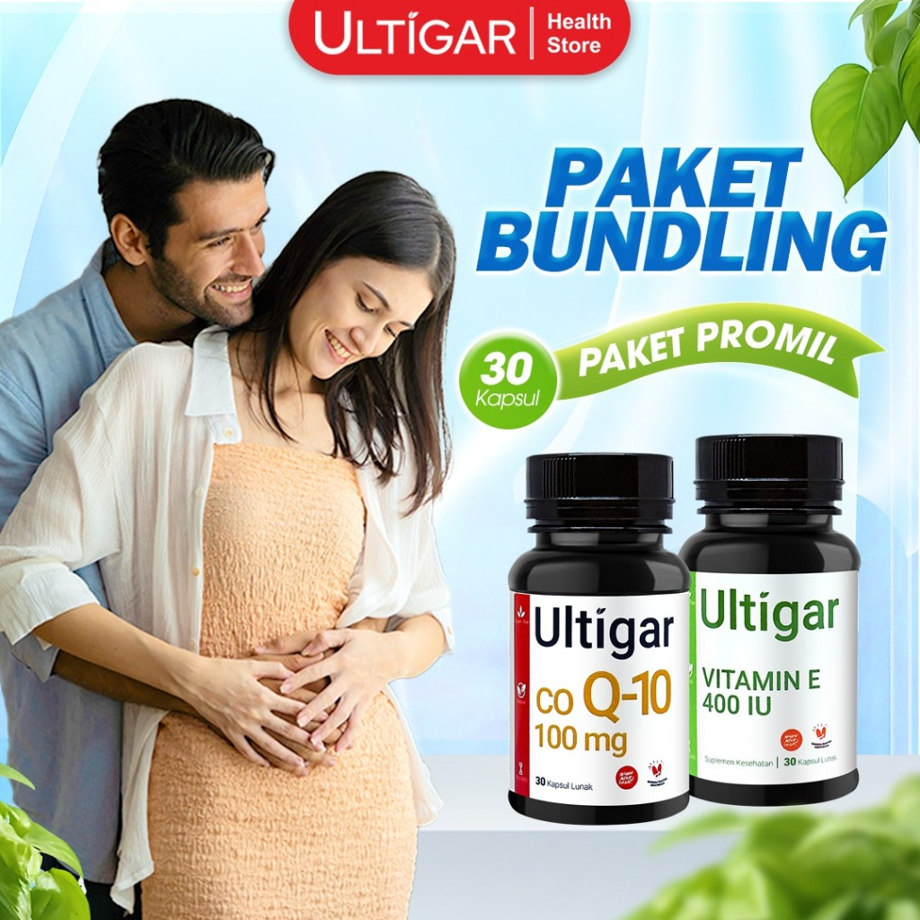 Jual PAKET PROMIL ULTIGAR - CO Q 10 & VIT E 400 IU - ISI 30 KAPSUL LUNAK | Shopee Indonesia