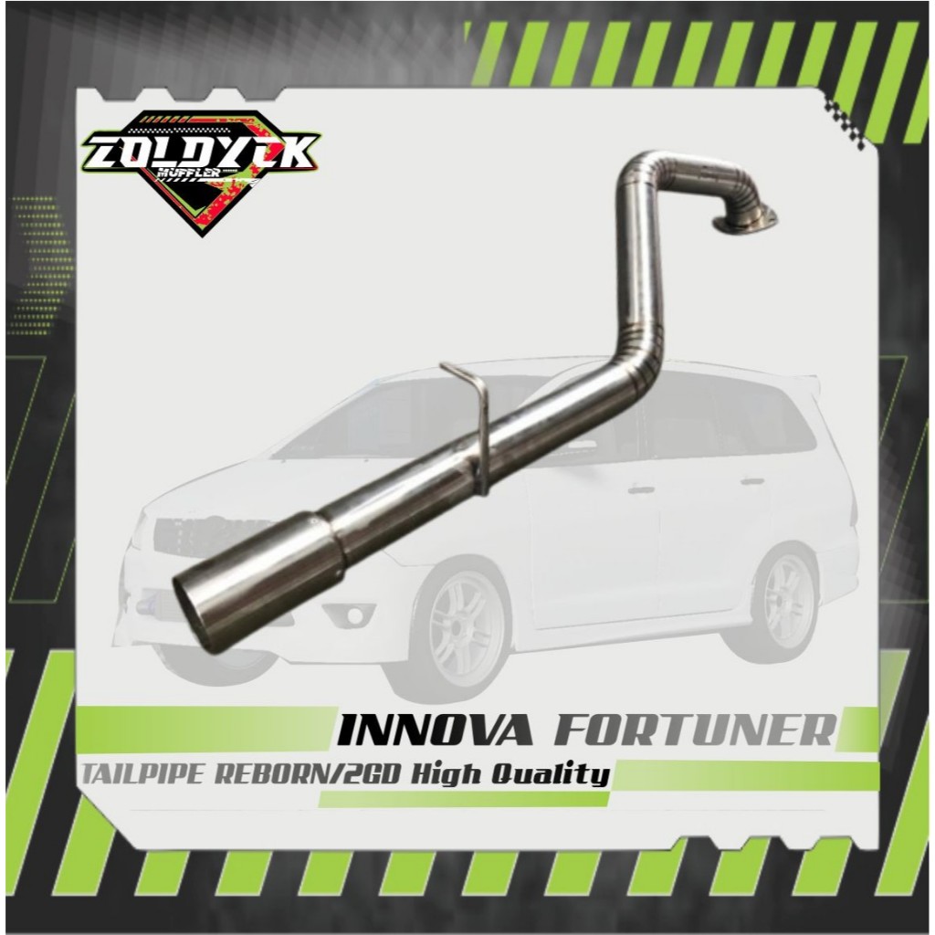 Jual TAILPIPE INNOVA 2GD/VRZ INNOVA 2KD/NON VNT FORTUNER VNT High ...