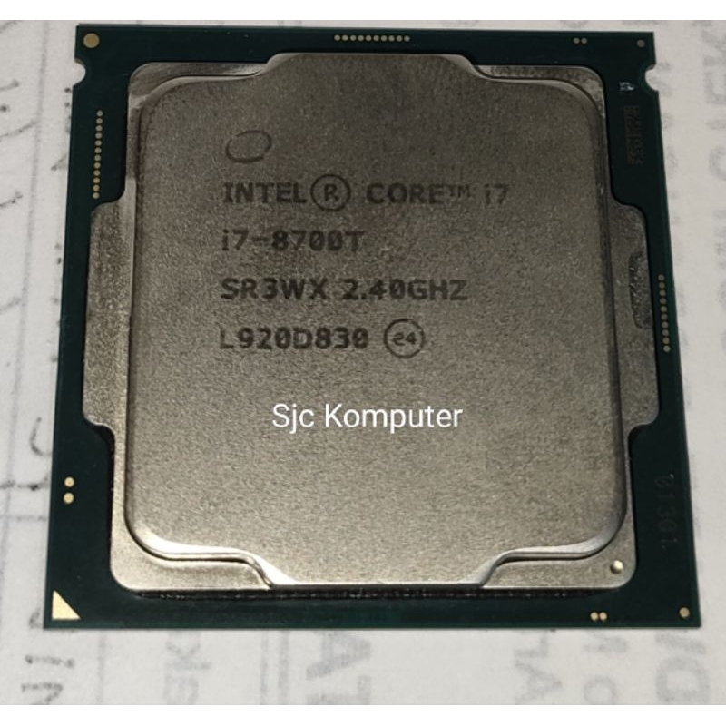 Jual Prosesor Intel Core i7-8700T Tray Normal Dan Bergaransi | Shopee ...