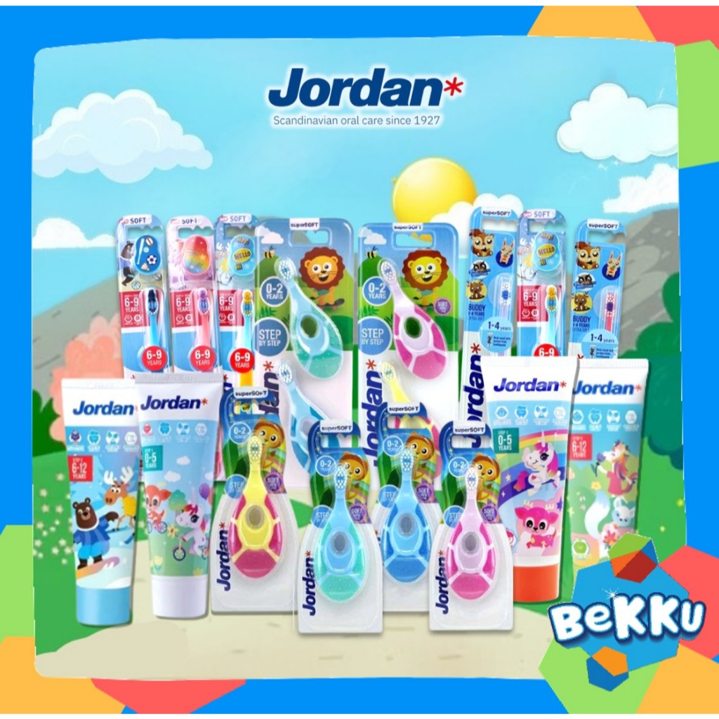 Jual Jordan Oral Care Kids Toothbrush & Kids Toothpaste Series | Sikat ...