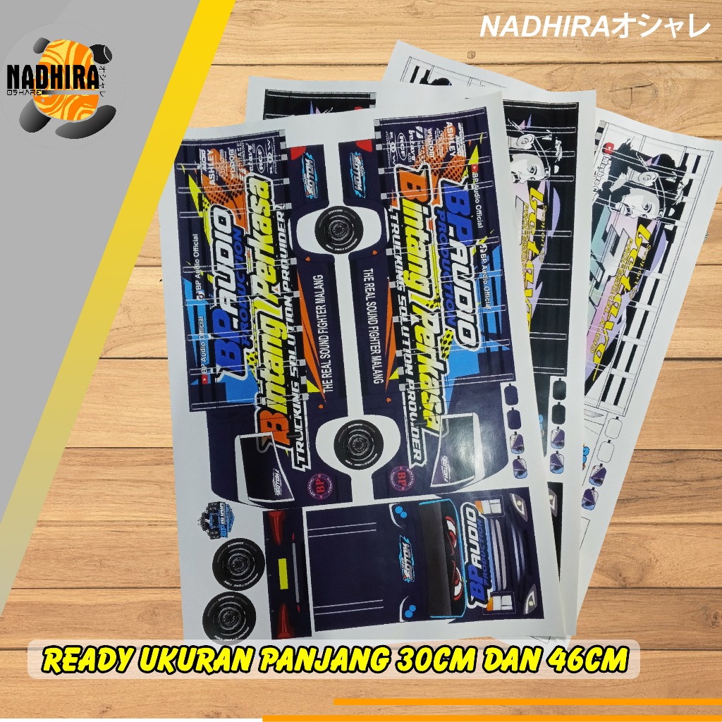 Jual Stiker miniatur truk panjang 30cm Sound System | Shopee Indonesia