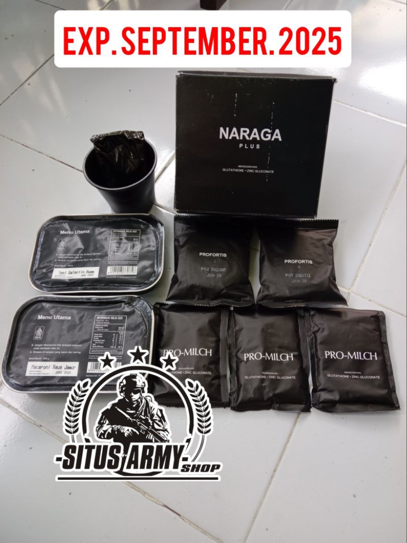 Jual TERMURAH..! NEW RANSUM NARAGA PLUS ASLI JATAH TNI EXP. JULI ...