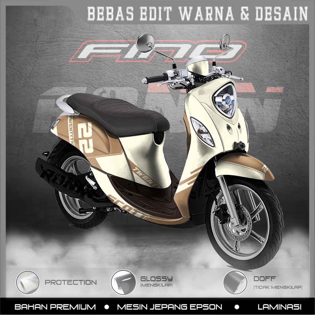 Jual STICKER DECAL STIKER FULL BODY FINO 125 NEW FINO 125 FINO BARU ...